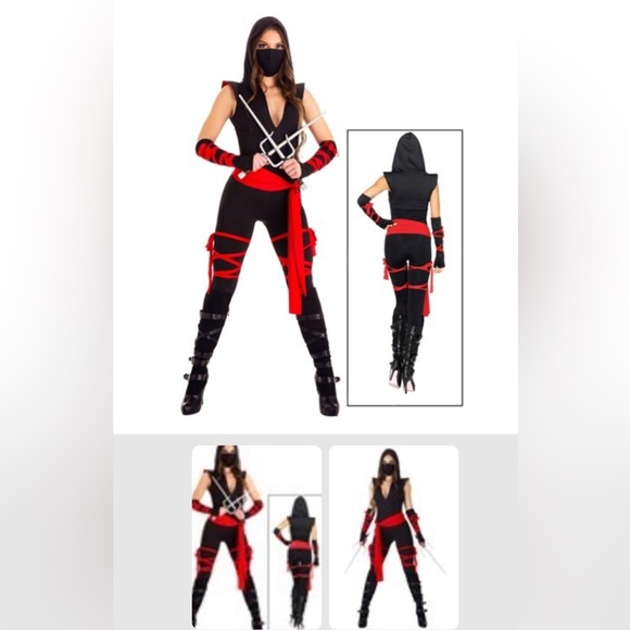 Spirit | Costumes | Spirit Halloween Adult Deadly Ninja Jumpsuit ...